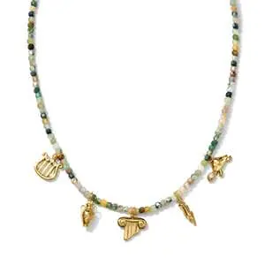 ALEXIE OF ATHENS Goddess Strand Bead Necklace - Yellow