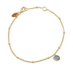 MURU December Birthstone Charm Bracelet - Gold