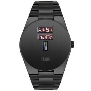 STORM Slate Plated Stainless Steel Watch - Black/red