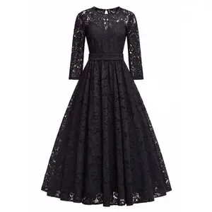 MATSOUR'I Lace Dress Viktoria - Black