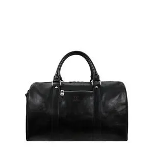TIME RESISTANCE The Ambassadors Small Leather Duffel Bag - Black