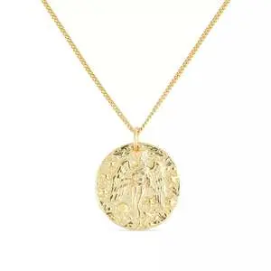 ELK & BLOOM Goddess Medallion Layered Necklace - Gold