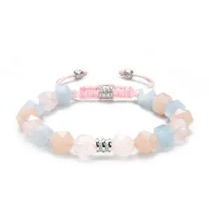 AWNL Morganite Macrame Bracelet
