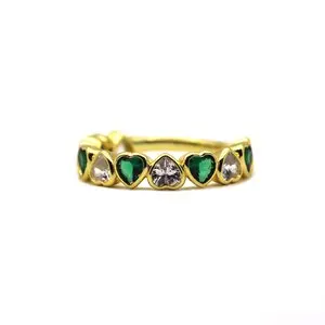 VICSTONENYC FINE JEWELRY Vermeil Ring With Cubic Zirconia - Gold