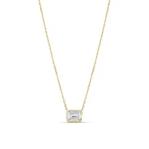 SHYMI Mini Bezel Solitaire Necklace - Gold