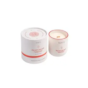 MATERNAL SERENITY White / Red Parvati's Strength, Balance Restoring Aromatherapy Candle - White/red