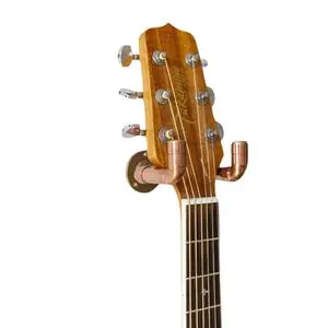 ANATOLIACRAFT Solid Copper Guitar Holder - Brown