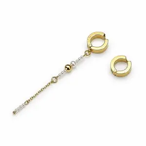 KIREI Link Stainless Steel & Shell Pearl Ear Cuff