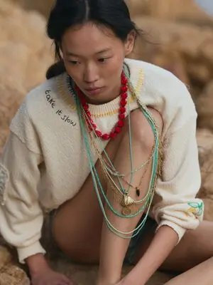 SITA NEVADO Nina Beaded Chain Necklace - Green