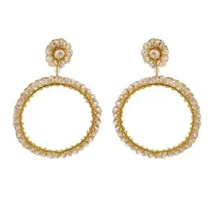 LAVISH BY TRICIA MILANEZE Lavish By Tricia Milaneze Leah Maxi Crochet Dangle Earrings