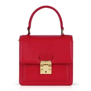LUIS STEVEN Madie Top Handle Bag - Red
