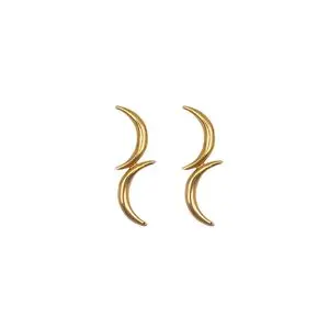 LES REINES Lunar Mirror Dangle Earrings