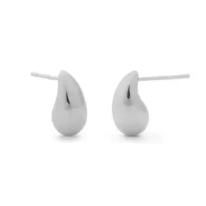 NELLOU JEWELLERY Teardrop Stud Earrings - Silver