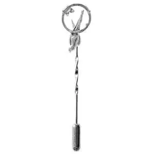 LEE RENEE Parakeet Tie Pin – Upside Down - Silver