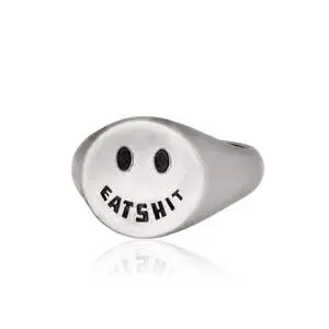 CARTOGRAPHY Smiley Sterling Ring - Silver