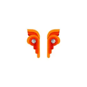 GISSA BICALHO Butterfly Acrylic Dangle Earrings - Orange