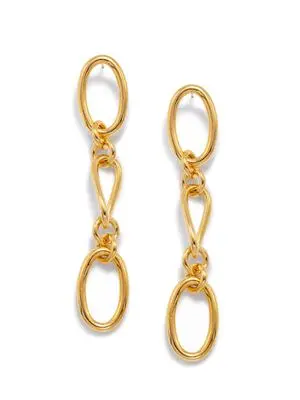 JAREDJAMIN Ophelia Chain Dangle Post Earrings - Gold