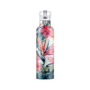 MY BOUGIE BOTTLE Hibiscus Tropical Insulated Water Bottle - Orange