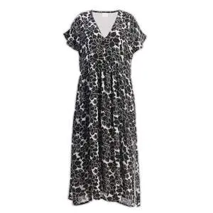 REISTOR Floral Maxi Dress With V-neck And Pockets