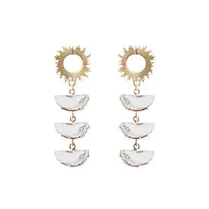 ADRIANA PAPPAS DESIGNS Spring Supernova Stud Earrings - Yellow