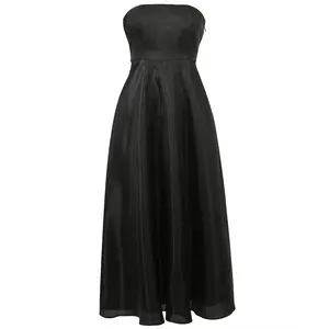 SMART AND JOY Long Flared Taffeta Dress