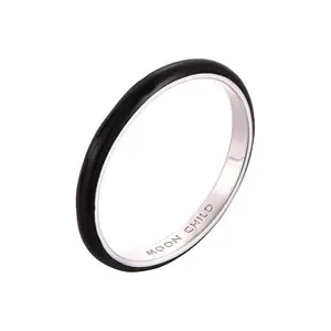 PINNOLE Thin Band Ring Black
