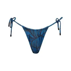 PLAYALUXE Waikiki Side-tie Bikini Bottom - Blue/black
