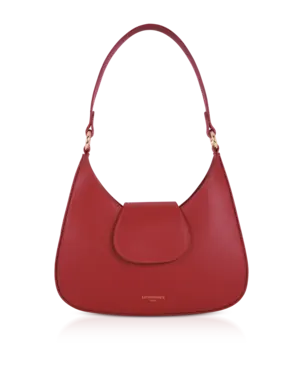 LE PARMENTIER Obolo Leather Shoulder Bag - Red