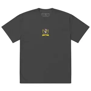 ANCHOR & CREW Faded C. D. Aguila El Clasico Football Cotton Oversized T-shirt - Black