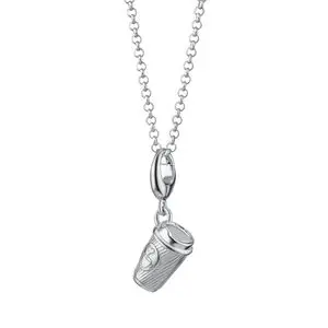 LILY CHARMED Sterling Takeaway Coffee Cup Charm Necklace - Silver