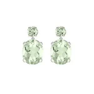 AUGUSTINE JEWELS Amethyst Drop Earrings - Green