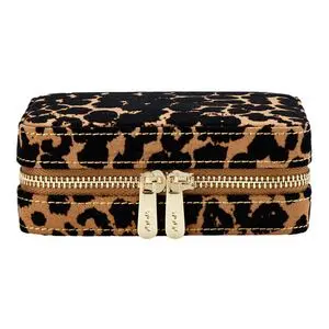 Wolf Savanna Leopard Print Jewellery Zip Case
