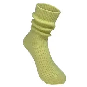 HIGH HEEL JUNGLE BY KATHRYN EISMAN Cashmere Ribbed-knit Socks - Green