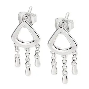 LUCY QUARTERMAINE Sterling Waterfall Drop Earrings - Silver