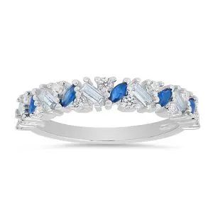 KYLIE HARPER Sterling Multi-shape Band Ring - Silver