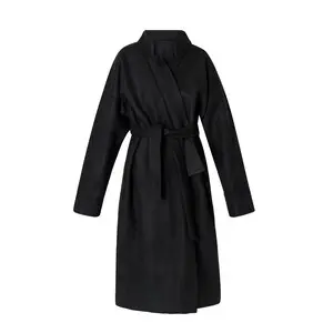 LIA ARAM Belted Wool Coat