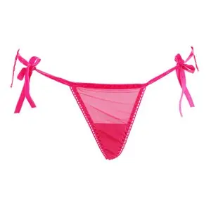 BELLE ET BON BON Crystal Bisoux Venetian Thong - Pink
