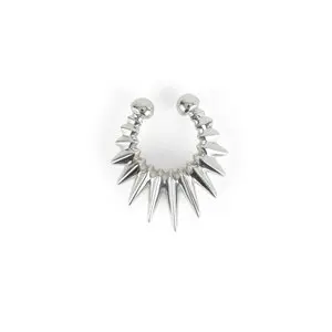KASUN LONDON Septum Clip On Ring - Silver