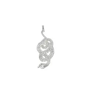 ZOË & MORGAN Lacy Snake Charm - Silver