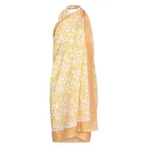 NOLOGO-CHIC Buttercup Tile Sarong & Orange - Yellow