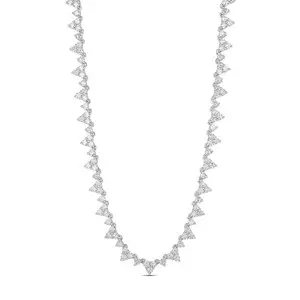 SHYMI Cluster Tennis Necklace - Silver