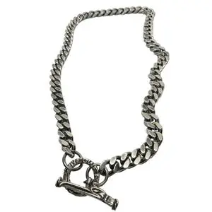 TG-JEWELLERY BY TAMARA GERVASIO Sterling Silver Curb Chain Necklace - Silver/black