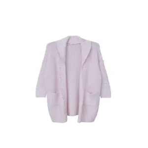 Saachi Ribbed Knit Open Cardigan Sweater