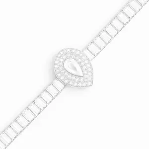 MAISON DE GALA Crystal Tear Bracelet - Silver