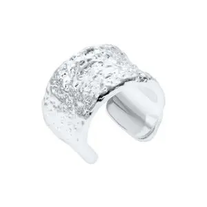 LUCY QUARTERMAINE Solid Sterling Hula Ear Cuff - Silver