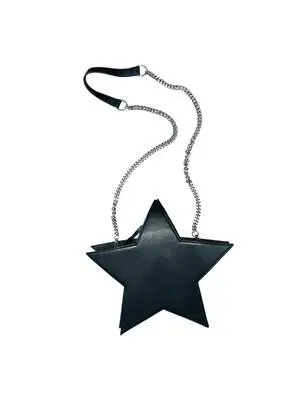 ANY OLD IRON Star Bag With Chain Strap - Black/silver