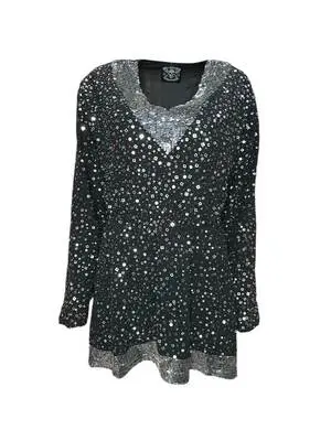 ANY OLD IRON Silver Sequin Embellished Mini Dress