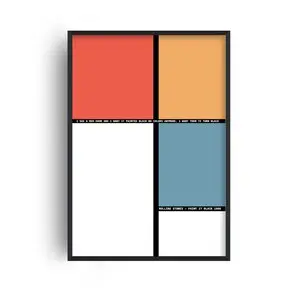 FANCLUB Paint It Rolling Stones Retro Giclée Art Print - Black