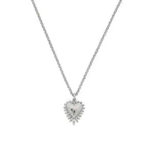 ZOË & MORGAN Mini Heart Rays Necklace - Silver