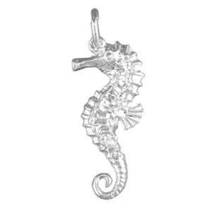 KAIZARIN Sea Horse Charm Sterling Necklace - Silver